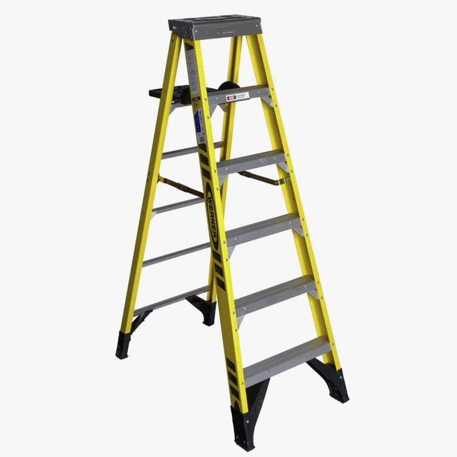 6-ft Fiberglass 375-lb Type IAA Step Ladder - Kinard Plumbing and Septic